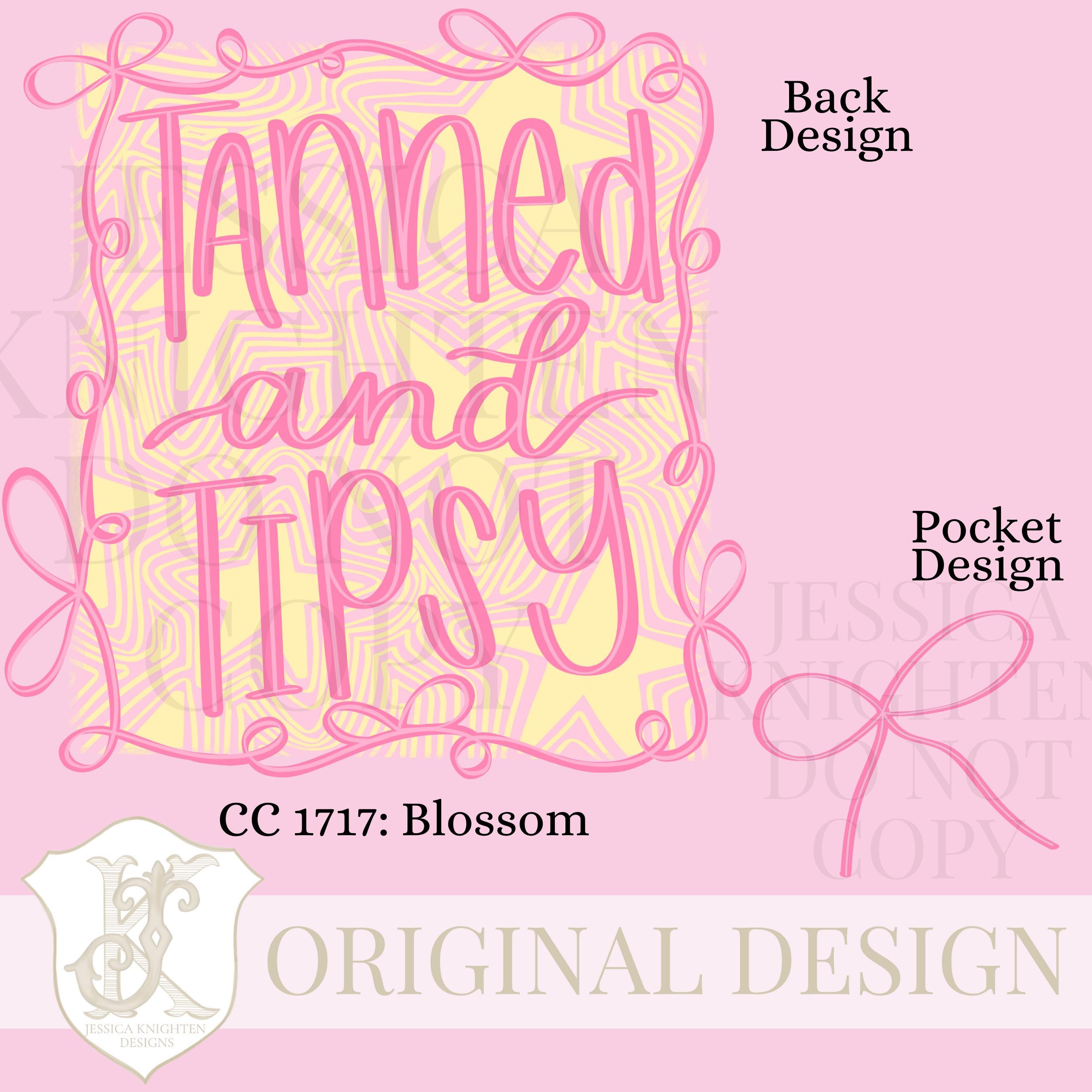 Everyday Tanned and Tipsy PNG Digital Design Girly Swirly Trendy Pocket ...