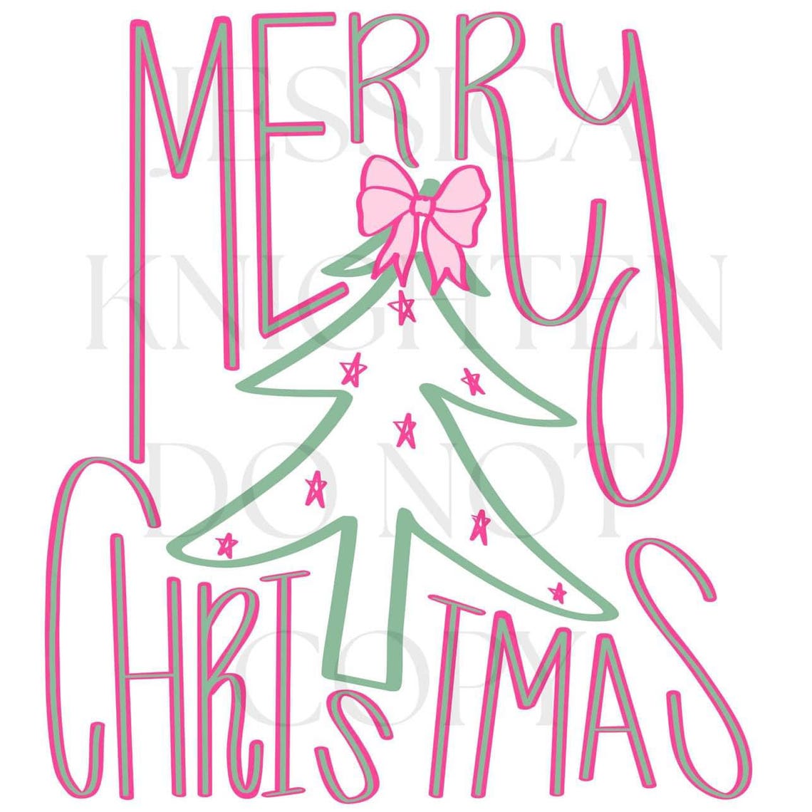 Whimsy Preppy Christmas PNG, Hand Drawn, 300 DPI, Trendy, Holidays, Ho ...