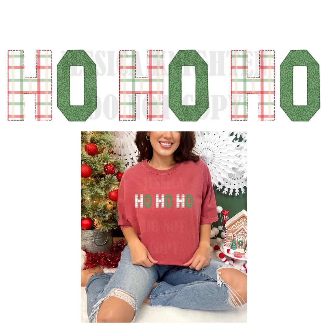 Quilted Preppy Christmas PNG, Hand Drawn, 300 DPI, Trendy, Holidays, Ho ...