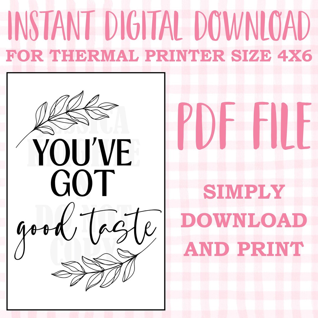 DIGITAL Thermal Printer Label for Small Businesses Preppy Sticker PDF ...