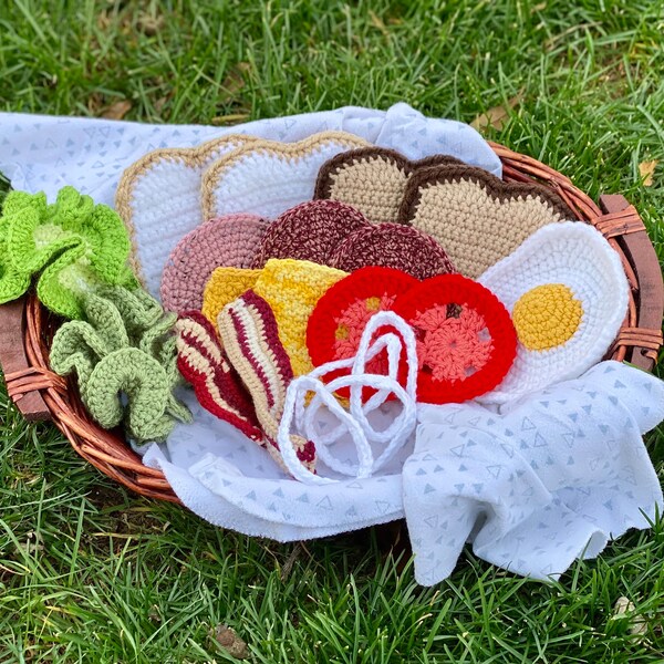 Crochet Sandwich Play Set - Etsy