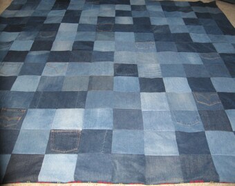Denim Blanket - Etsy