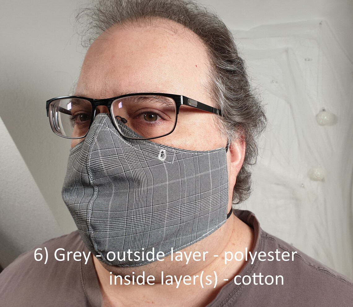 Adjustable Face Mask Updated Design With Nose Wire | Etsy