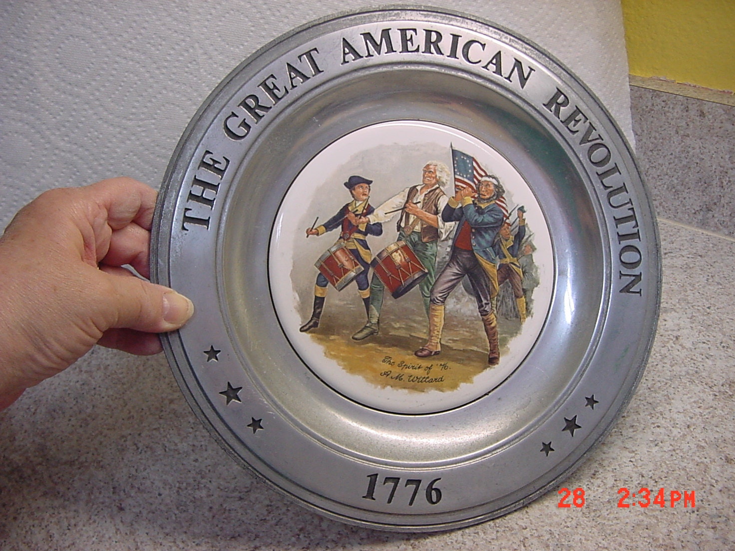 1976 Pewter Great American Revolution 1776 Plate the Spirit of | Etsy