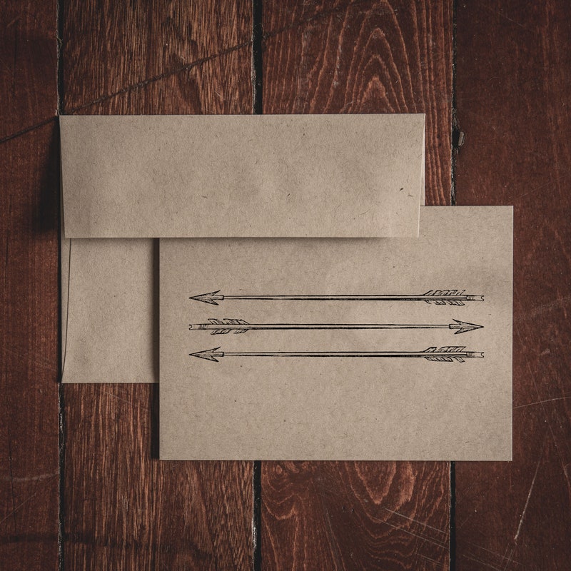 Arrow Note Cards - Etsy