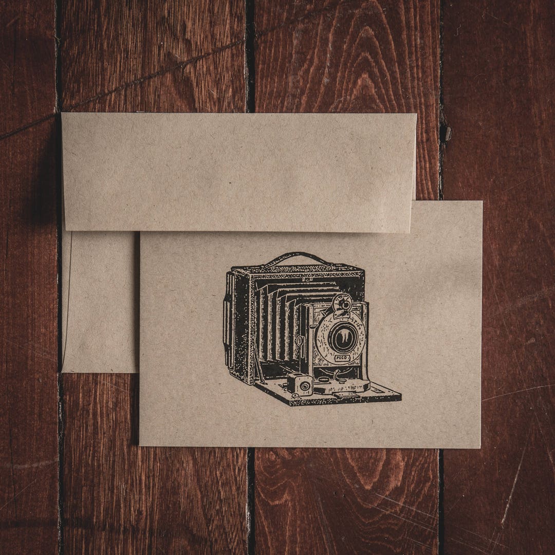 Vintage Camera Stationery Folded Single Note Card - Etsy