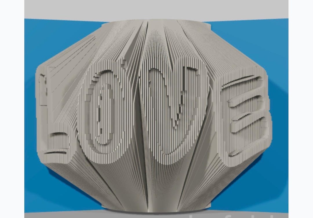LOVE Book Folding Pattern • DIY Book Art Template (digital Download) - Etsy