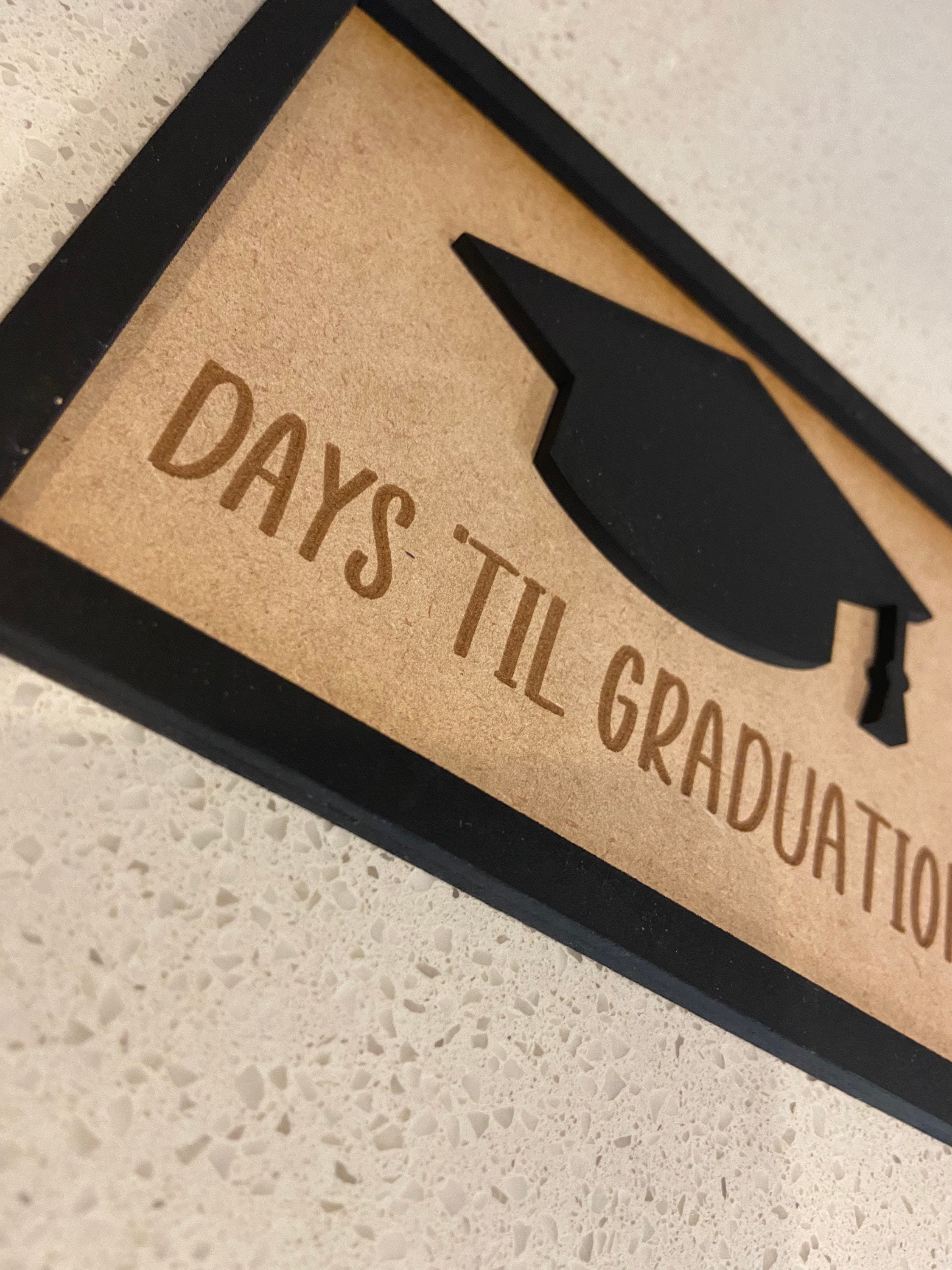 Countdown Until Graduation Chalkboard Sign - Etsy