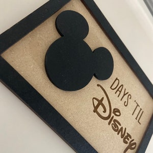 Days ‘til Disney Countdown Sign - Etsy