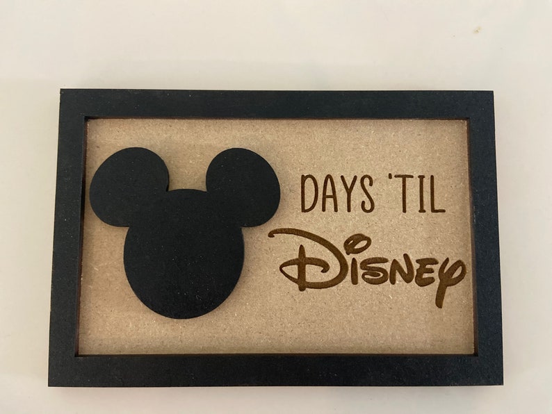 Days til Disney Countdown Sign - Etsy