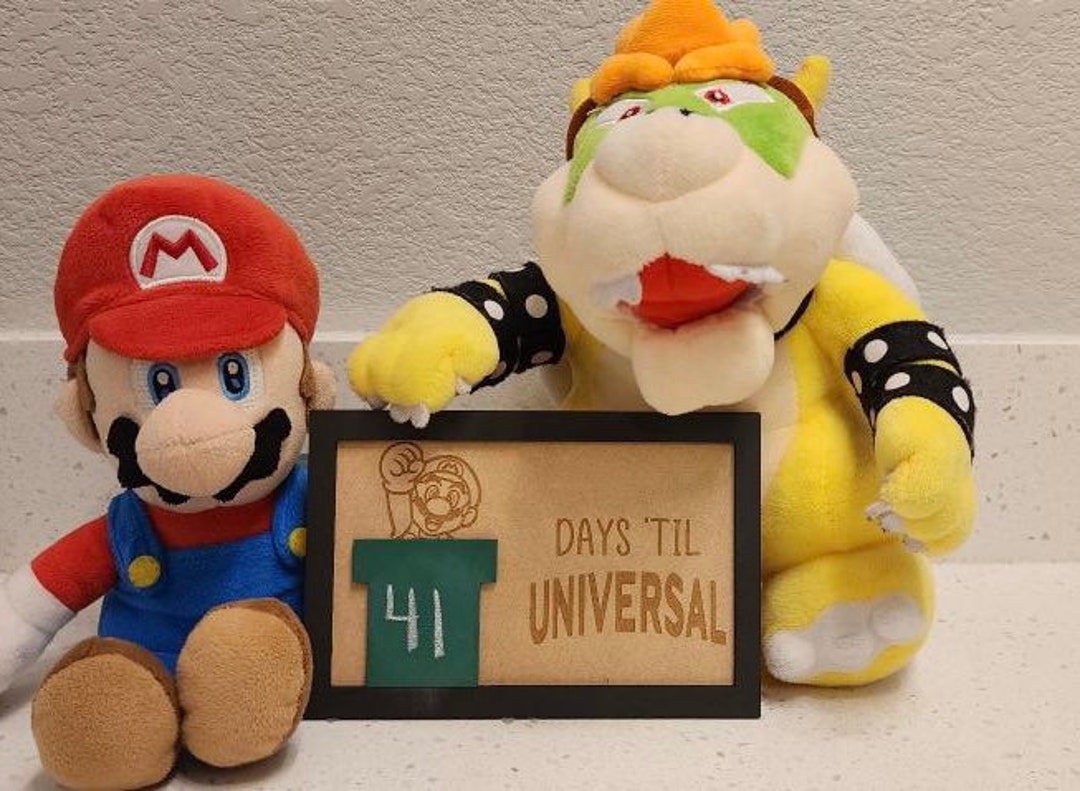 Days ‘til Universal Studios Mario Land Countdown Sign - Etsy