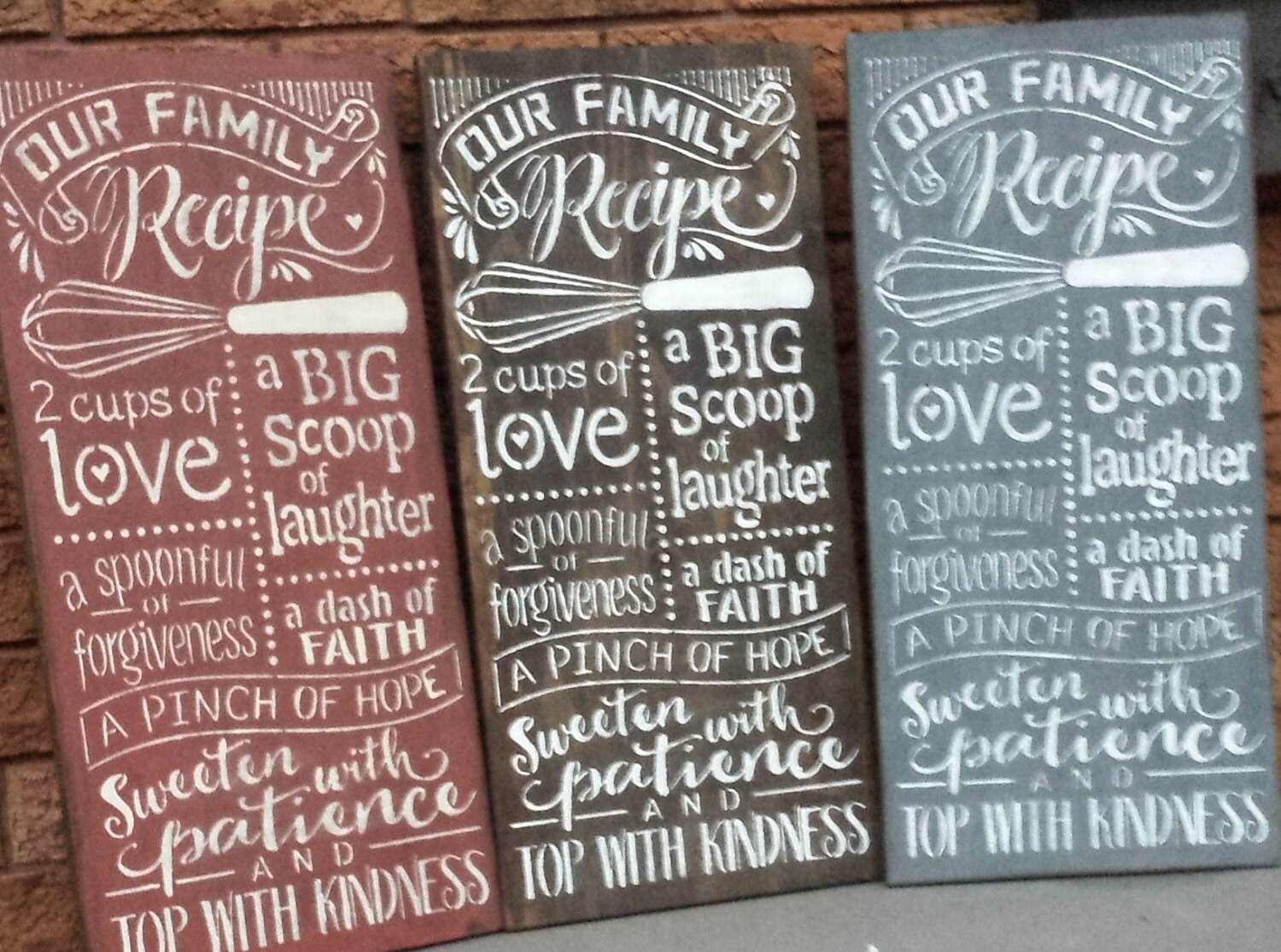 FAMILY RECIPE Sign/kitchen Sign/family | Etsy Canada