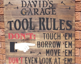 Tool Rules Signs - Etsy