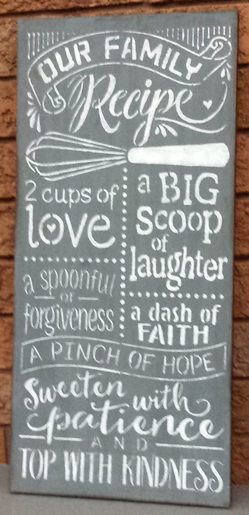 FAMILY RECIPE Sign/kitchen Sign/family | Etsy Canada