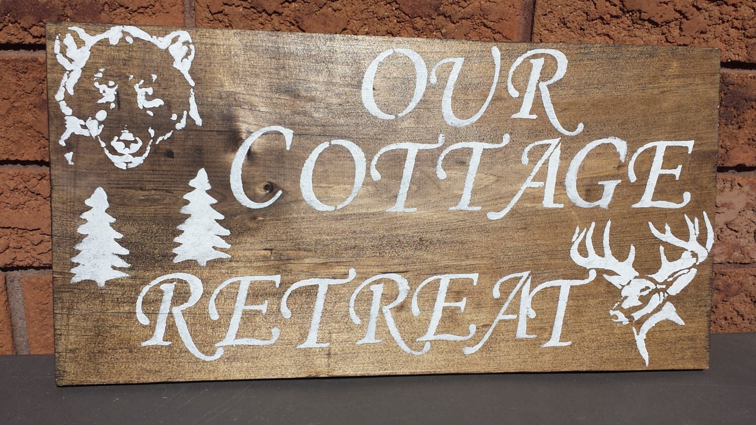 OUR COTTAGE RETREAT/Sign/Camp Signs/Welcome Sign/Hostess Gift | Etsy