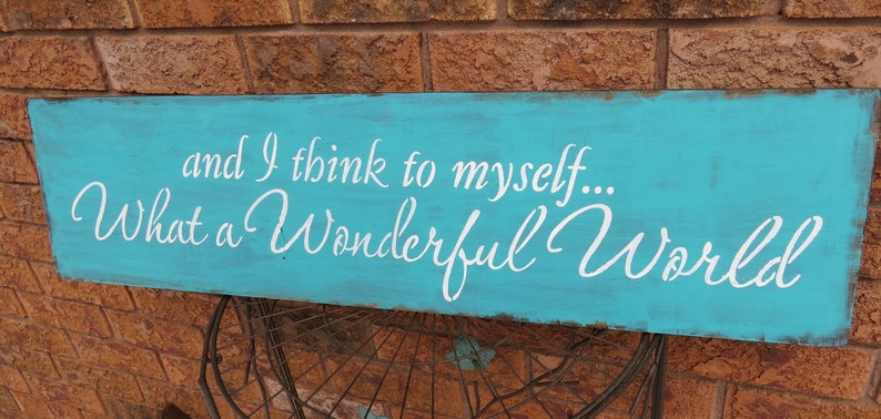 WONDERFUL WORLD Sign/christmas Gift/graduation/family - Etsy Canada
