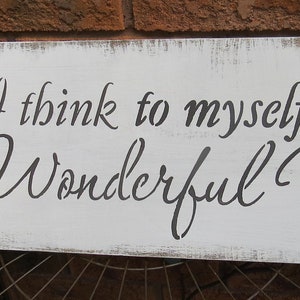 WONDERFUL WORLD Sign/christmas Gift/graduation/family Gift ...