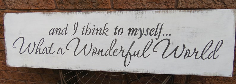 WONDERFUL WORLD Sign/christmas Gift/graduation/family - Etsy Canada