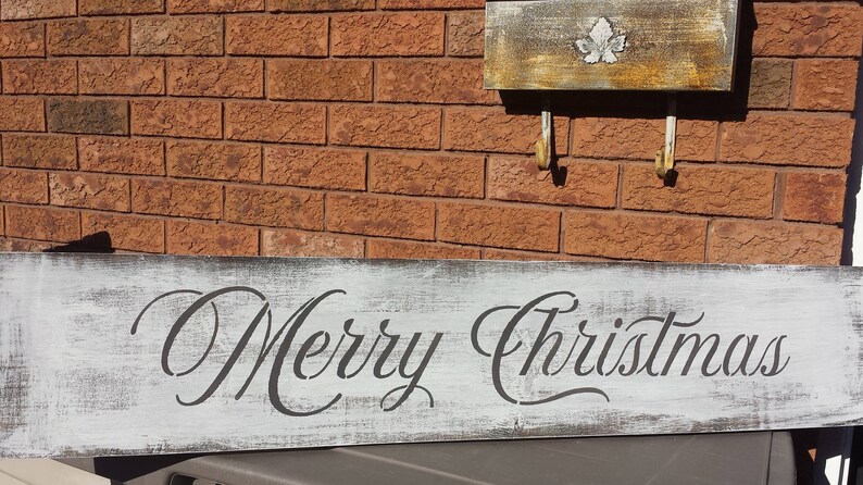 4 Ft. Long MERRY CHRISTMAS Sign/MANTLE Decor/Holiday Entrance | Etsy