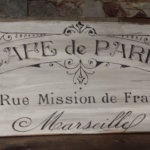 CAFE De PARIS Sign/paris Decor/cafe/coffee Shop/bakery - Etsy