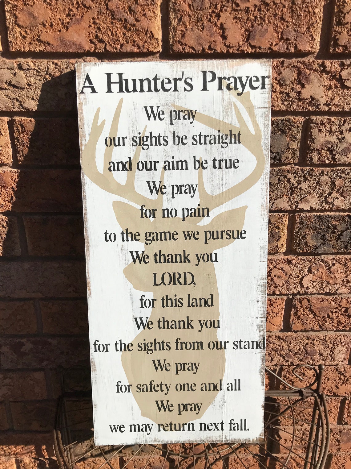 HUNTERS PRAYER Sign/hunt Camp Sign/father's Day/hunter | Etsy