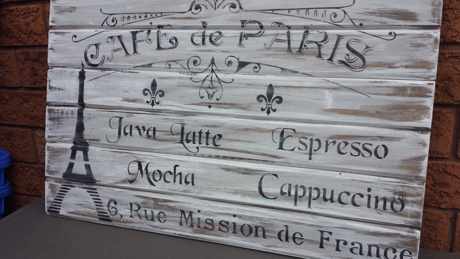 COFFEE SHOP Sign/cafe Paris Sign/eiffel Tower Sign/kitchen | Etsy