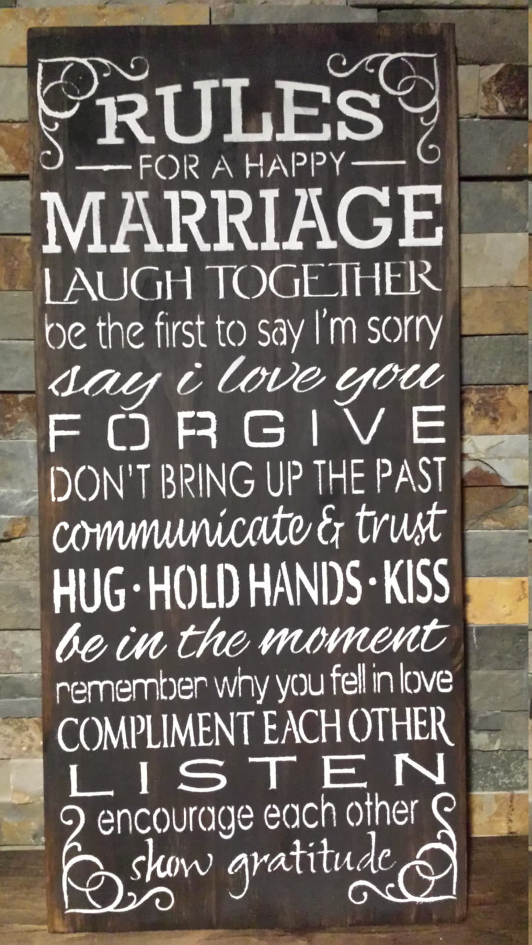 MARRIAGE RULES Sign/personalized Option/wedding Signs/wedding - Etsy