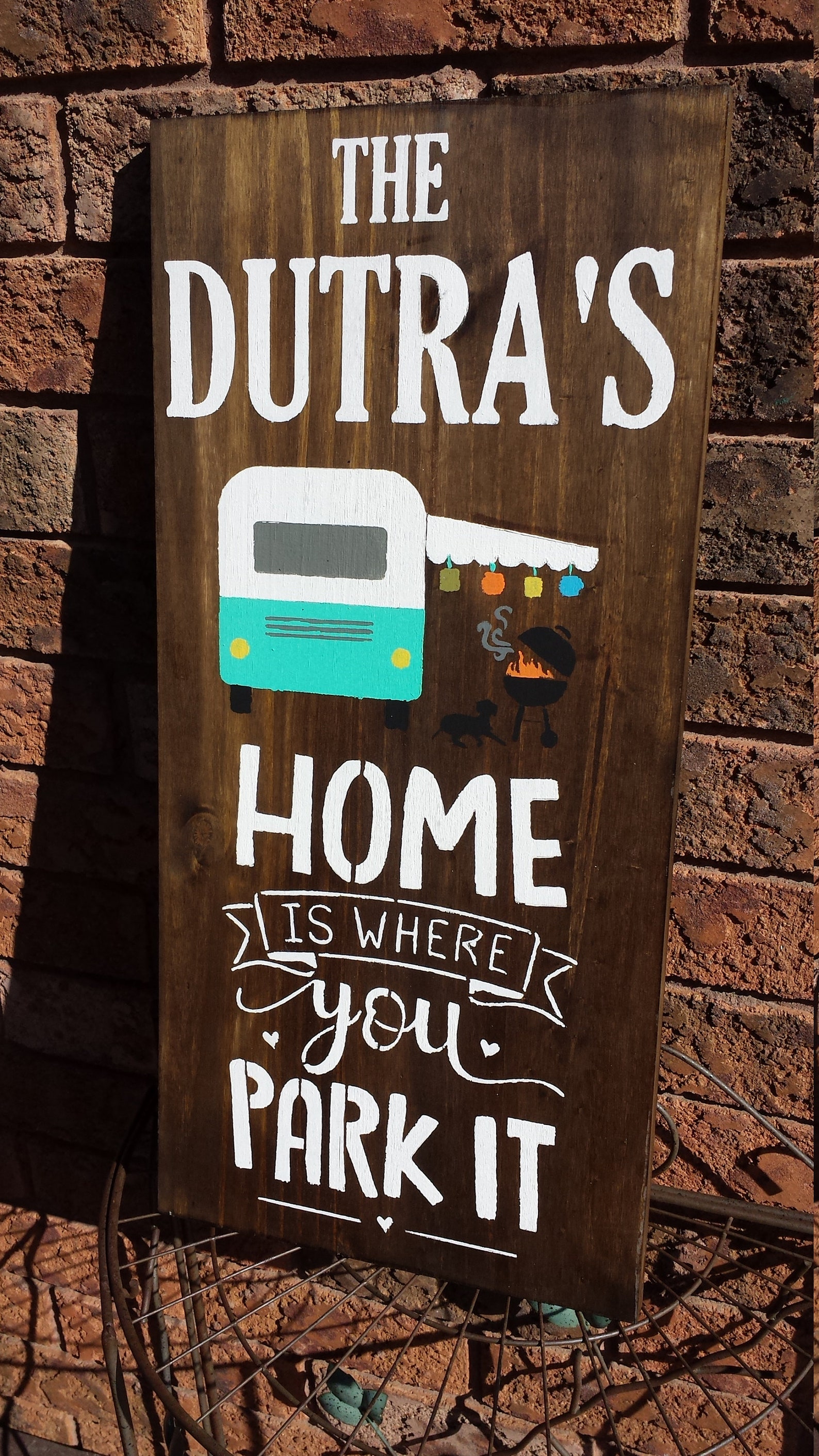 Home is Where You Park It/personalized TRAILER Sign/gift for - Etsy Canada