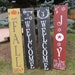 Outdoor DOUBLE Sided WELCOME Sign/fall Sign/joy Holiday Sign/family ...
