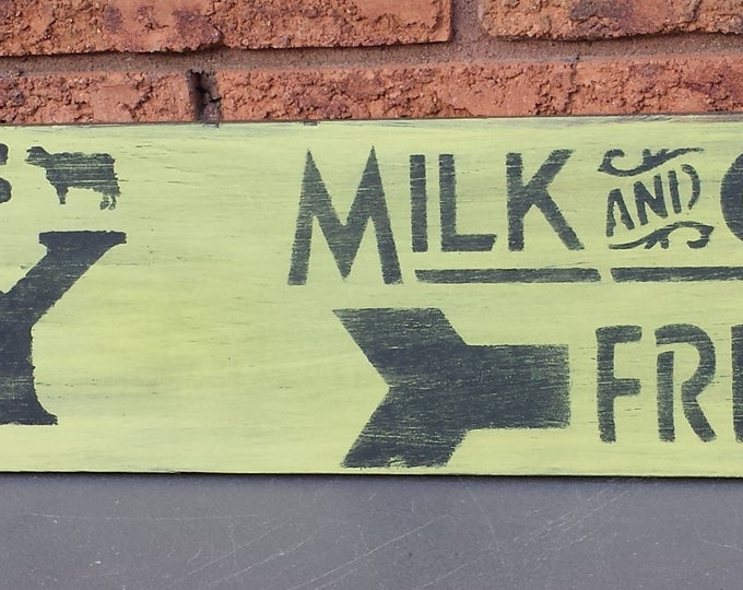 DAIRY MILK Sign/free Shipping/market Sign/farmhouse Kitchen Sign - Etsy
