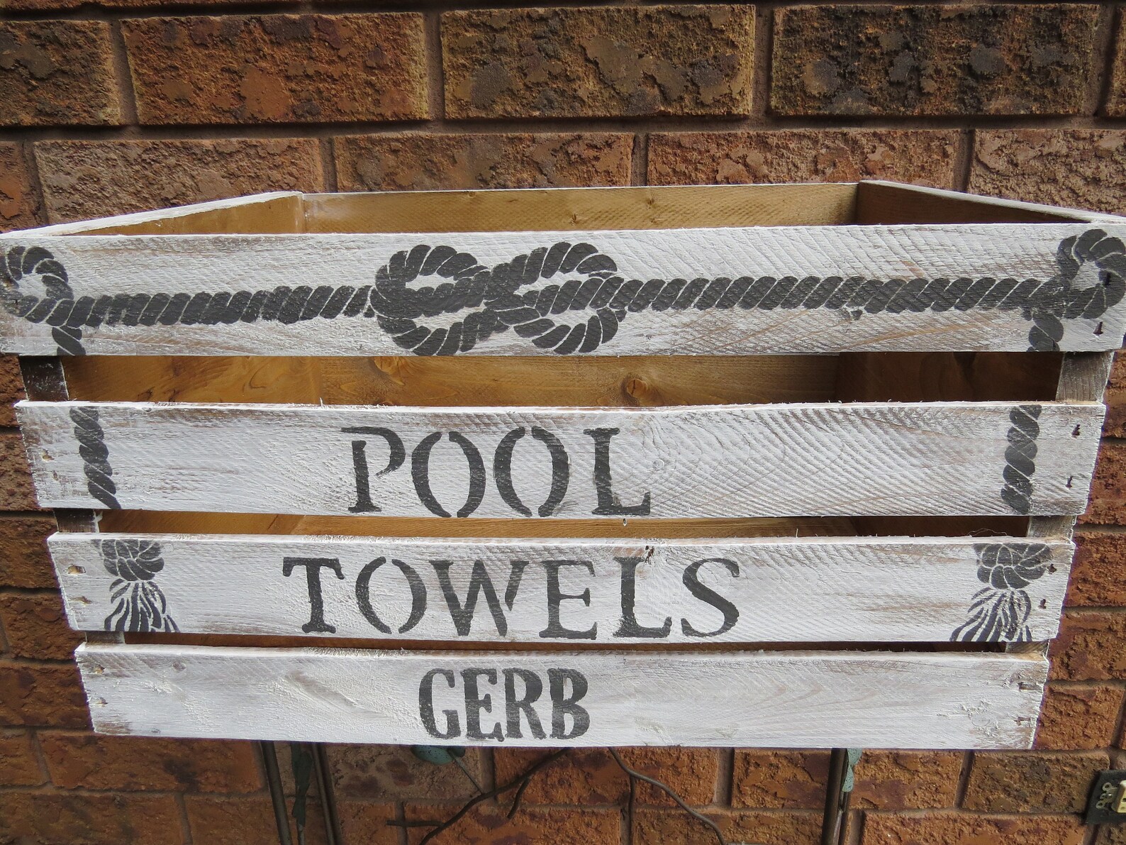 PERSONALIZED Wood Crate/gift Basket/pool Towel/beach - Etsy Canada