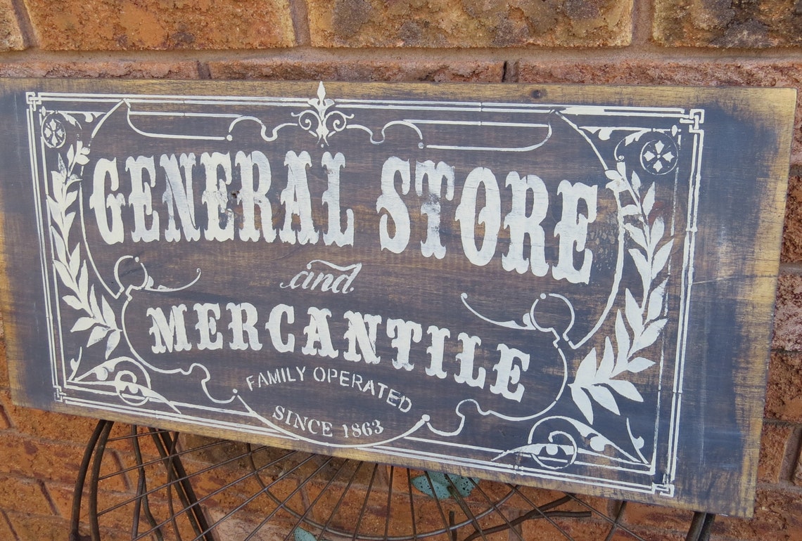 WESTERN Vintage Style GENERAL STORE Sign/western Sign/bar | Etsy