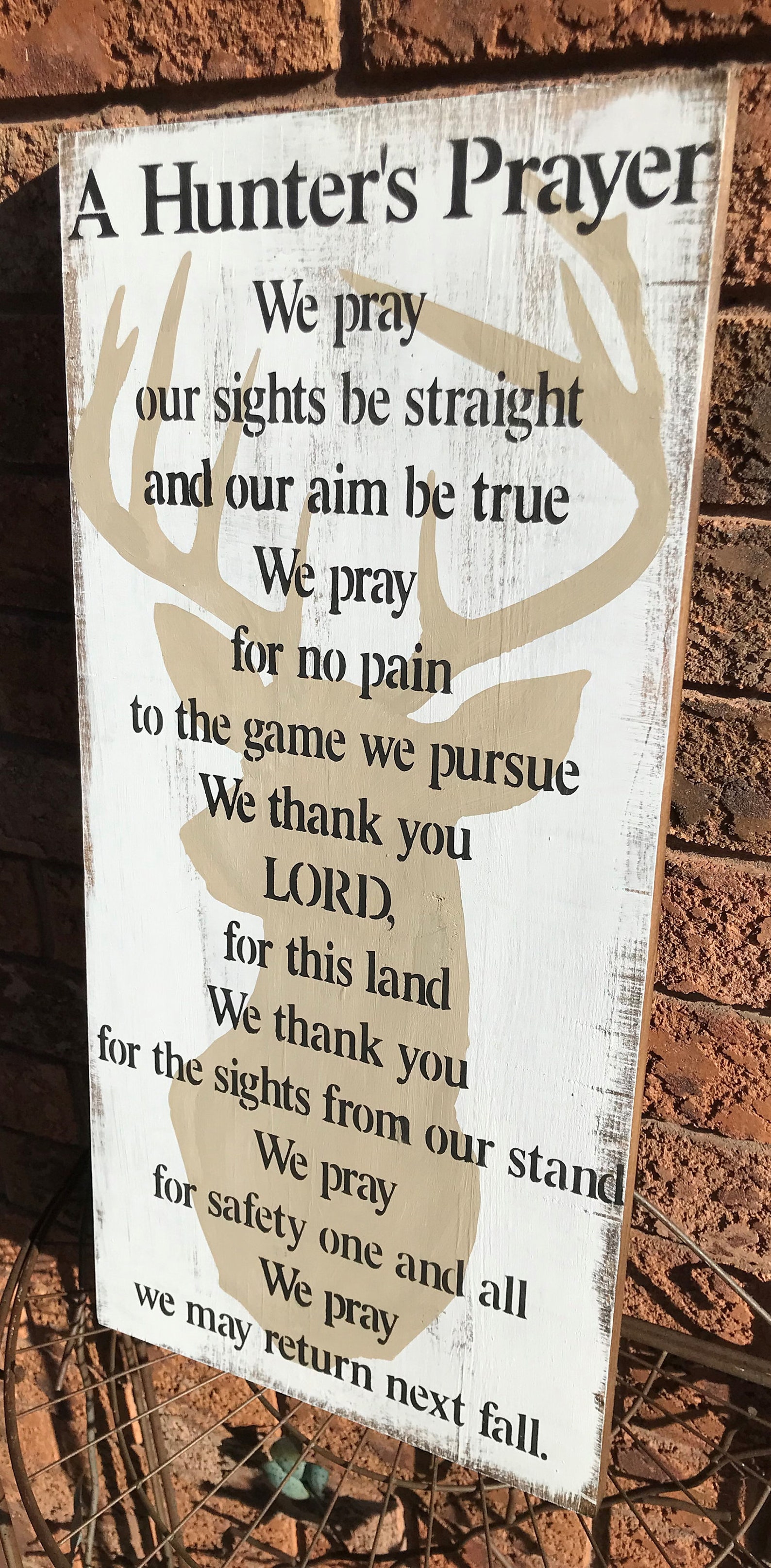 HUNTERS PRAYER Sign/hunt Camp Sign/father's Day/hunter | Etsy