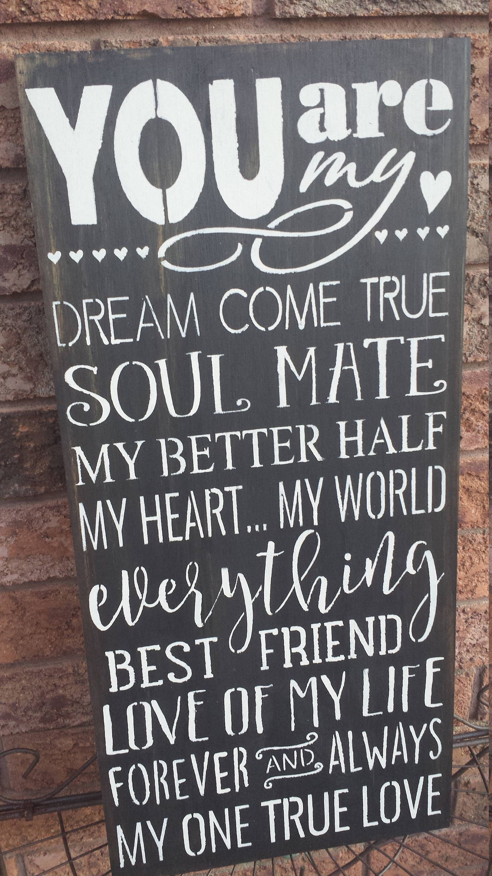 VALENTINE Sign/SOUL MATE Sign/Engagement/Wedding/5 Year | Etsy