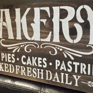 BAKERY SIGN/KITCHEN Sign/bake Shop Decor/mothers Day Gift/hostess ...