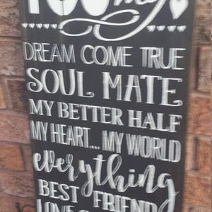 VALENTINE Sign/SOUL MATE Sign/Engagement/Wedding/5 Year | Etsy