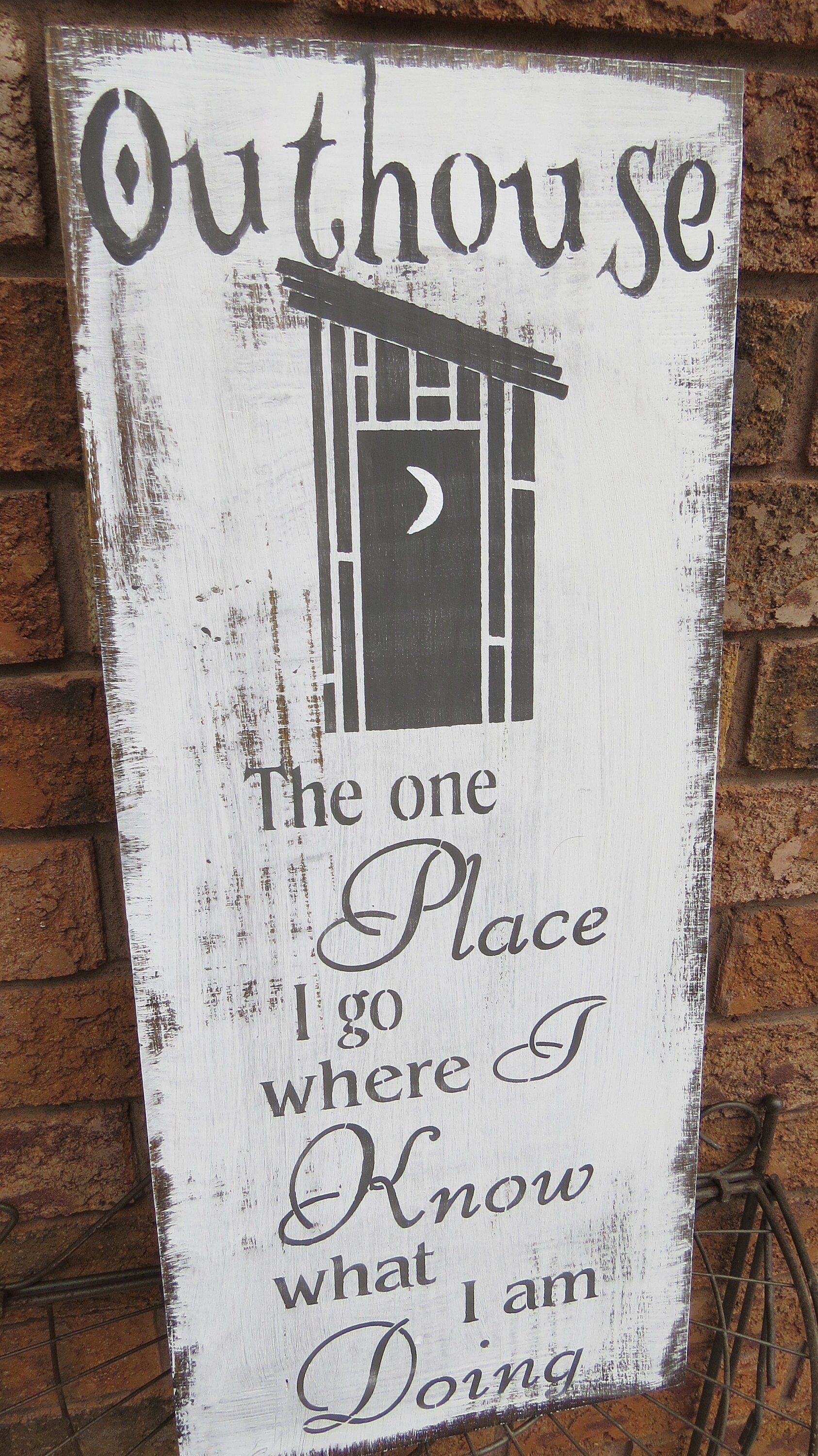 Free Shipping OUTHOUSE Sign/bathroom/privy Sign/cottage - Etsy Canada