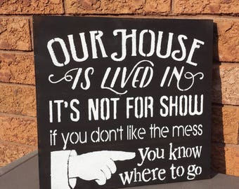 Our House is Lived - Etsy