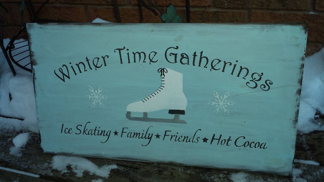 SKATING Sign/winter Sign/gift for Skater - Etsy Canada