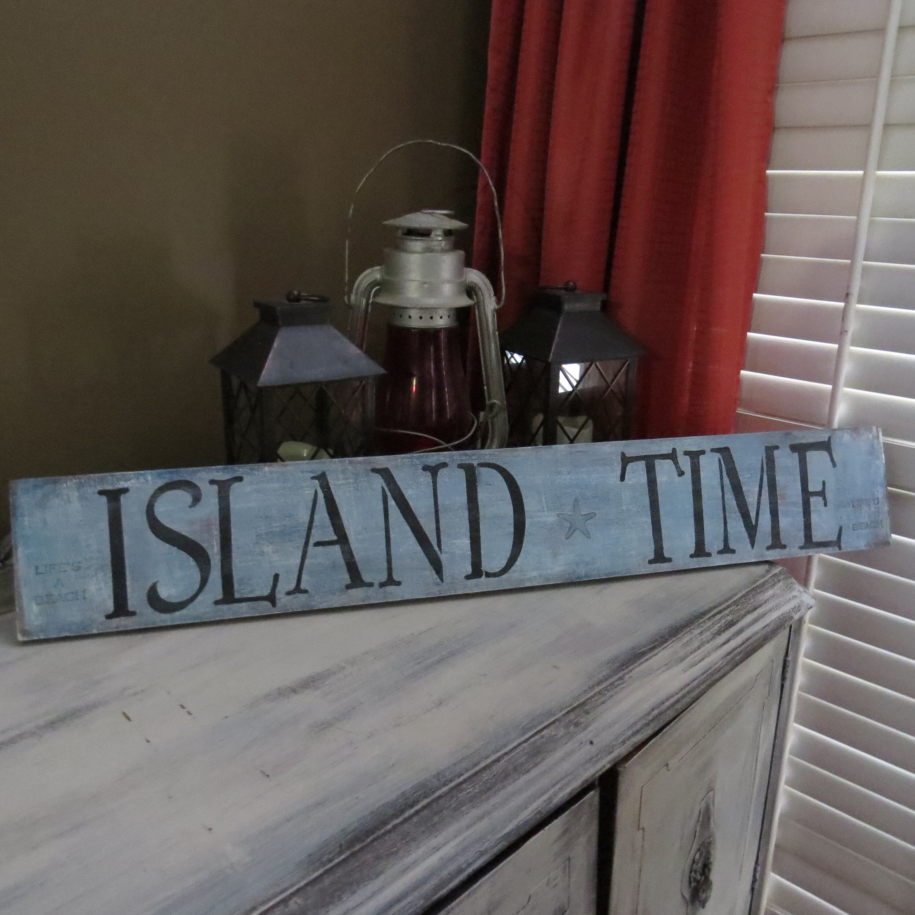 NAUTICAL ISLAND TIME Sign/beach House Signs/lake Sign/cottage | Etsy