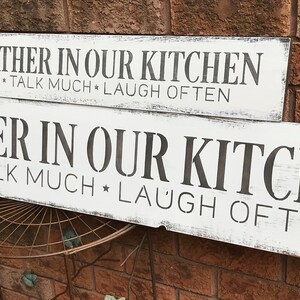 COME GATHER in Our KITCHEN Sign/family Gather Sign/kitchen Sign ...