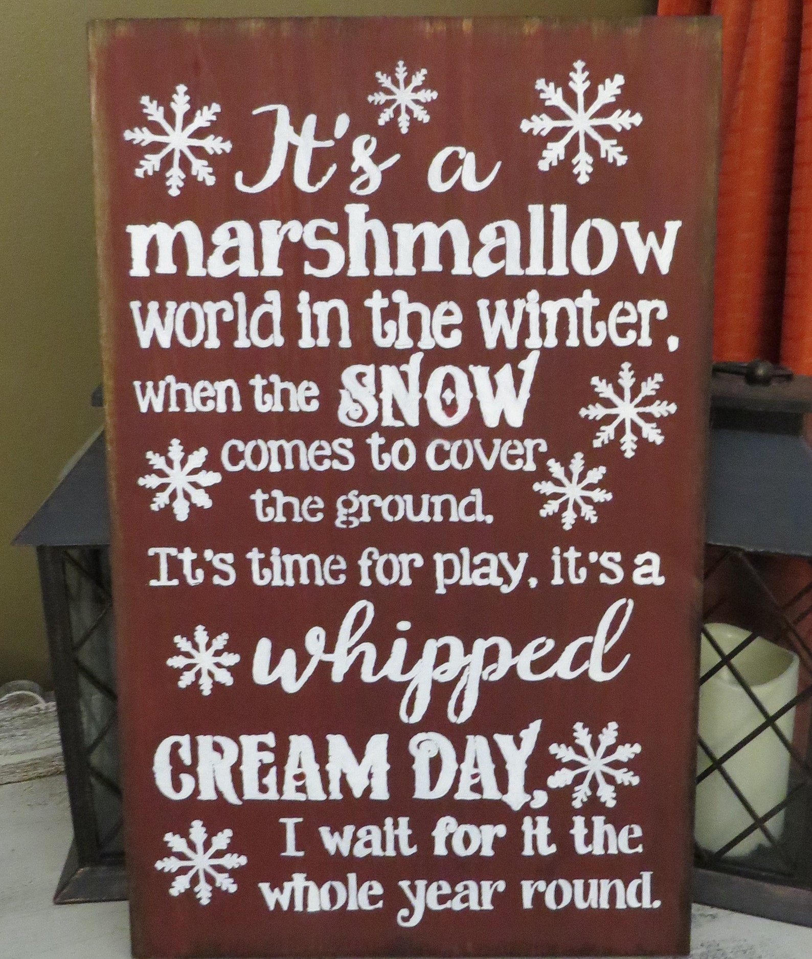 It's a MARSHMALLOW WORLD in the Winter/christmas Lyric - Etsy