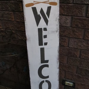 OUTDOOR WELCOME Sign/cottage Welcome/lake House Welcome/camp Entrance ...