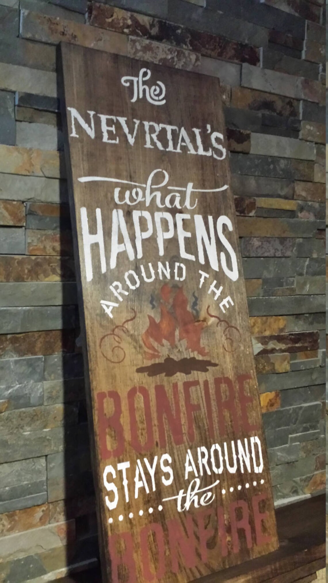 PERSONALIZED BONFIRE Sign/fathers Day | Etsy