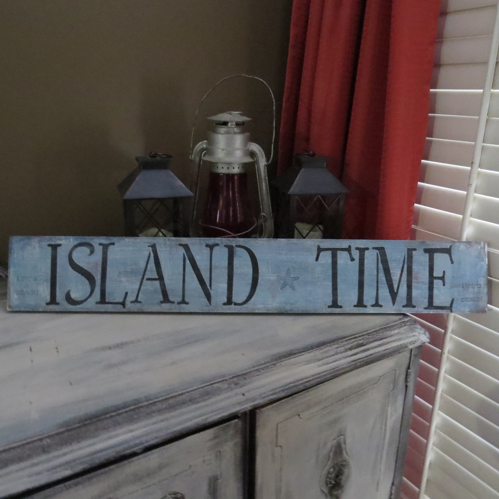 NAUTICAL ISLAND TIME Sign/beach House Signs/lake Sign/cottage | Etsy