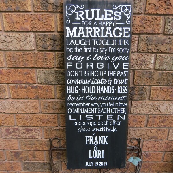 Marriage Rules - Etsy