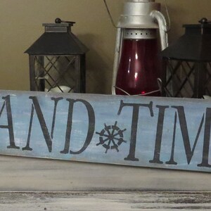 NAUTICAL ISLAND TIME Sign/beach House Signs/lake Sign/cottage Sign ...