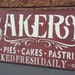 BAKERY SIGN/KITCHEN Sign/bake Shop Decor/mothers Day Gift/hostess ...