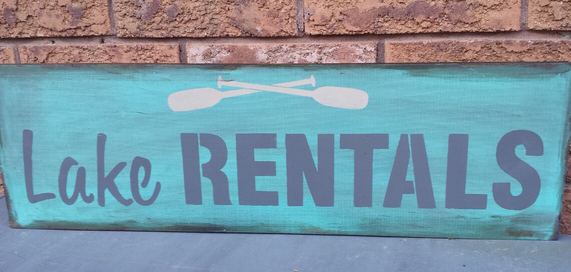 LAKE Sign/lake Rentals/cottage/camp Sign/rustic Decor/lake | Etsy
