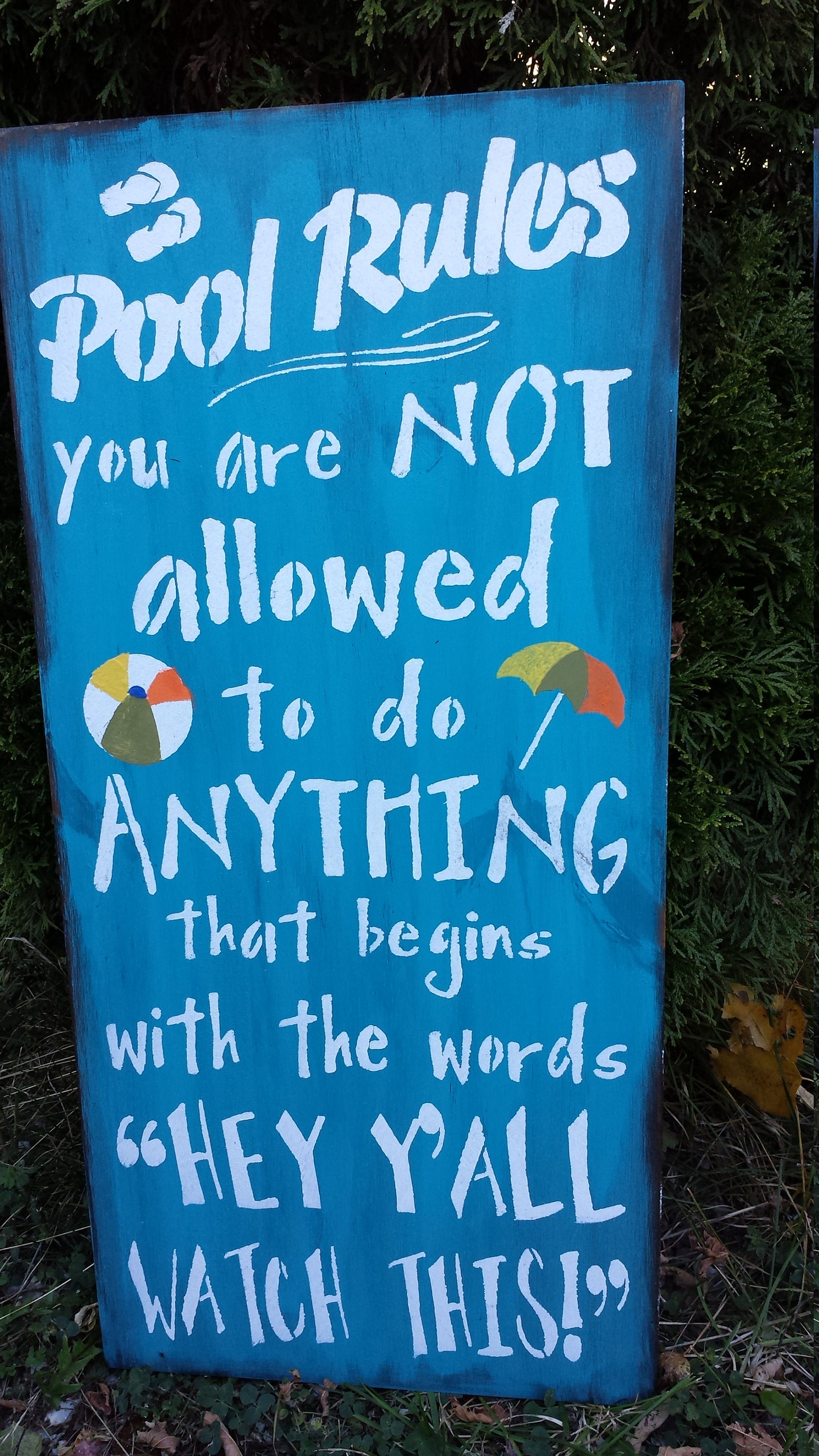 POOL HUMOR Sign/personalized Option/outdoor Pool Sign/mother/s | Etsy